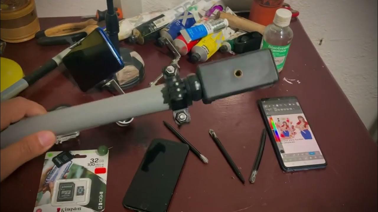 Mostrando los materiales para los videos tutoríales, tipo de cámara, soporte y otros más. - YouTube