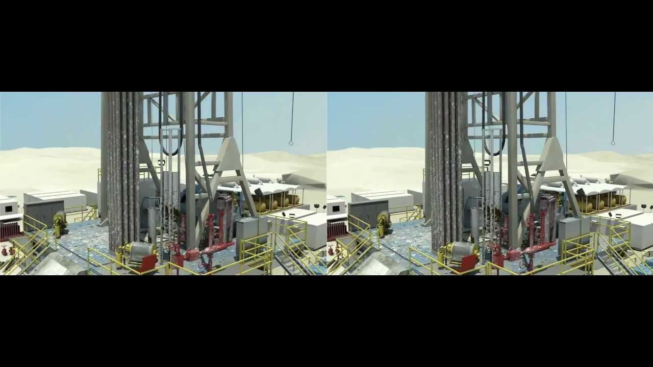 Saudi Aramco drilling rig simulation - 3D movie (i3D S.A.) - YouTube