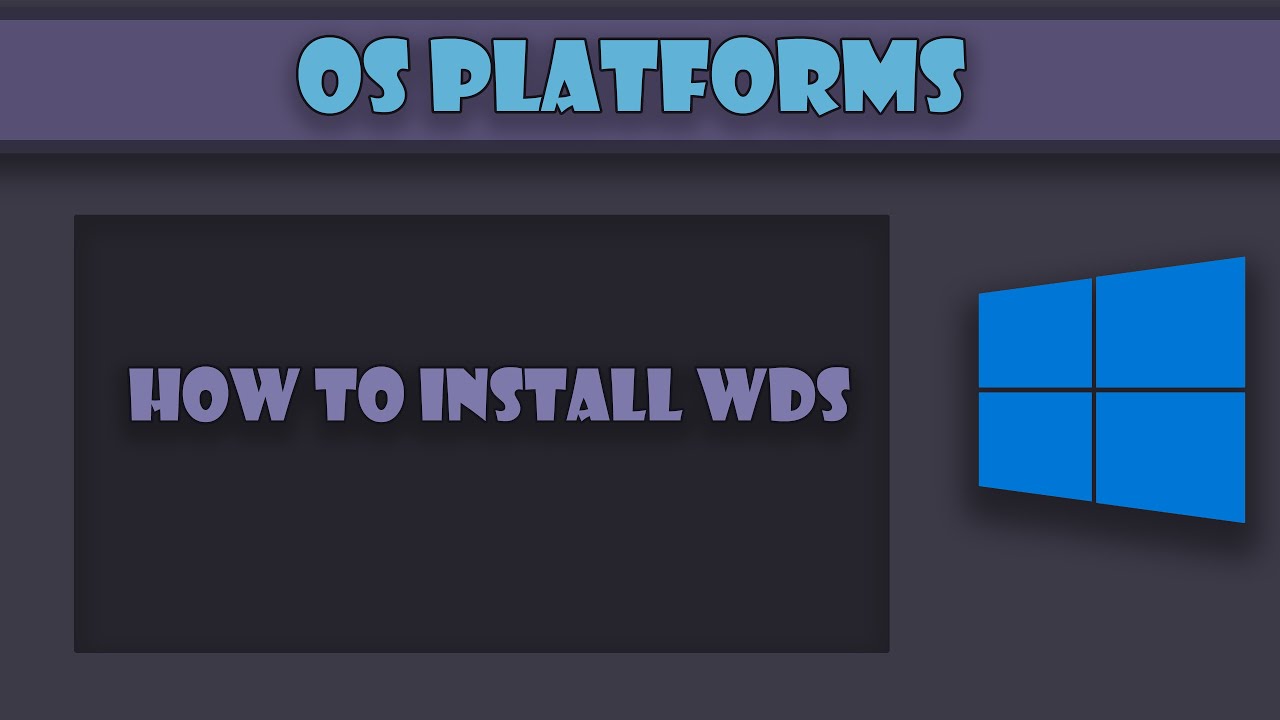 How to install WDS - YouTube