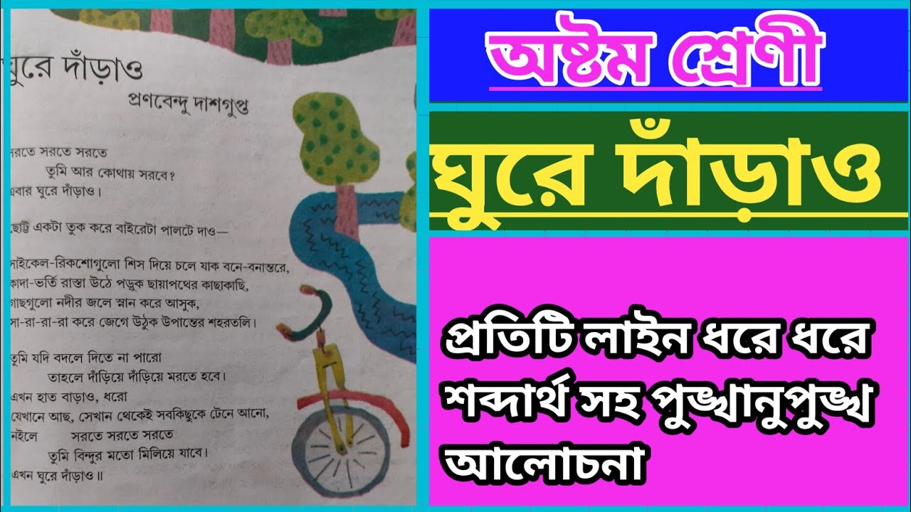 ঘুরে দাঁড়াও / Class 8 Bengali poem Ghure Darao / 3rd Summative Test ...