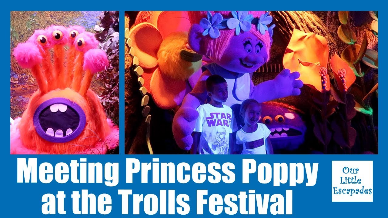 Meeting Princess Poppy at the Trolls Festival Shrek’s Adventure London ...