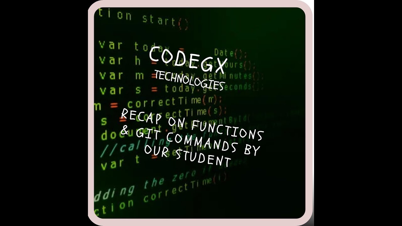 Lesson 20 . SCITT Student recaps on Functions and basic GIT commands ...