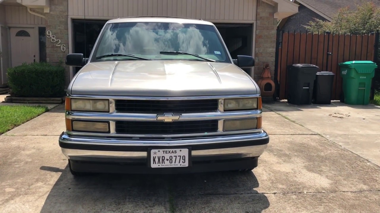 Obs 2 door Chevy Tahoe before and after drop 4/6 djm kit - YouTube