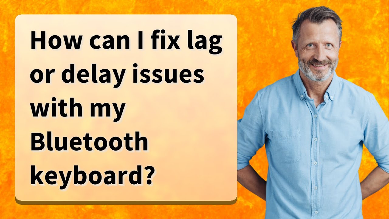 How can I fix lag or delay issues with my Bluetooth keyboard? - YouTube