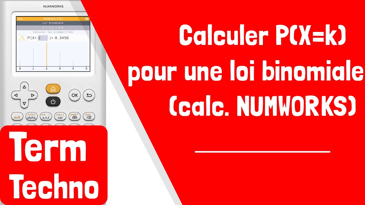 Comment calculer P(X=k) pour une loi binomiale avec une calculatrice ...