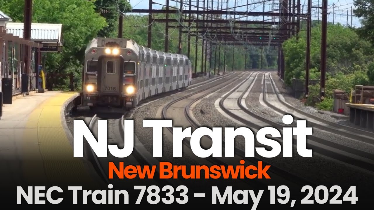 NJT Multilevel Cab Car 7016 @ New Brunswick - Northeast Corridor Line ...