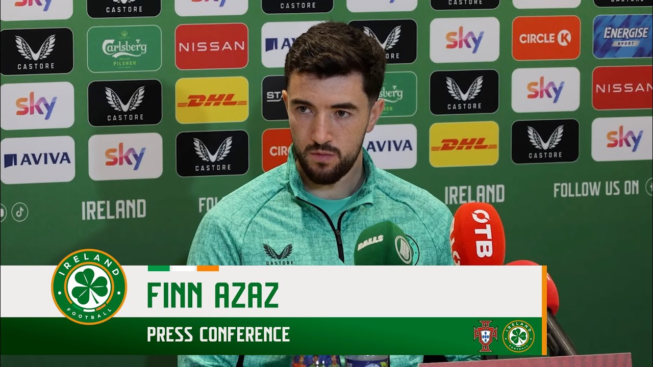 PRESS CONFERENCE | Finn Azaz | Portugal v Ireland - YouTube