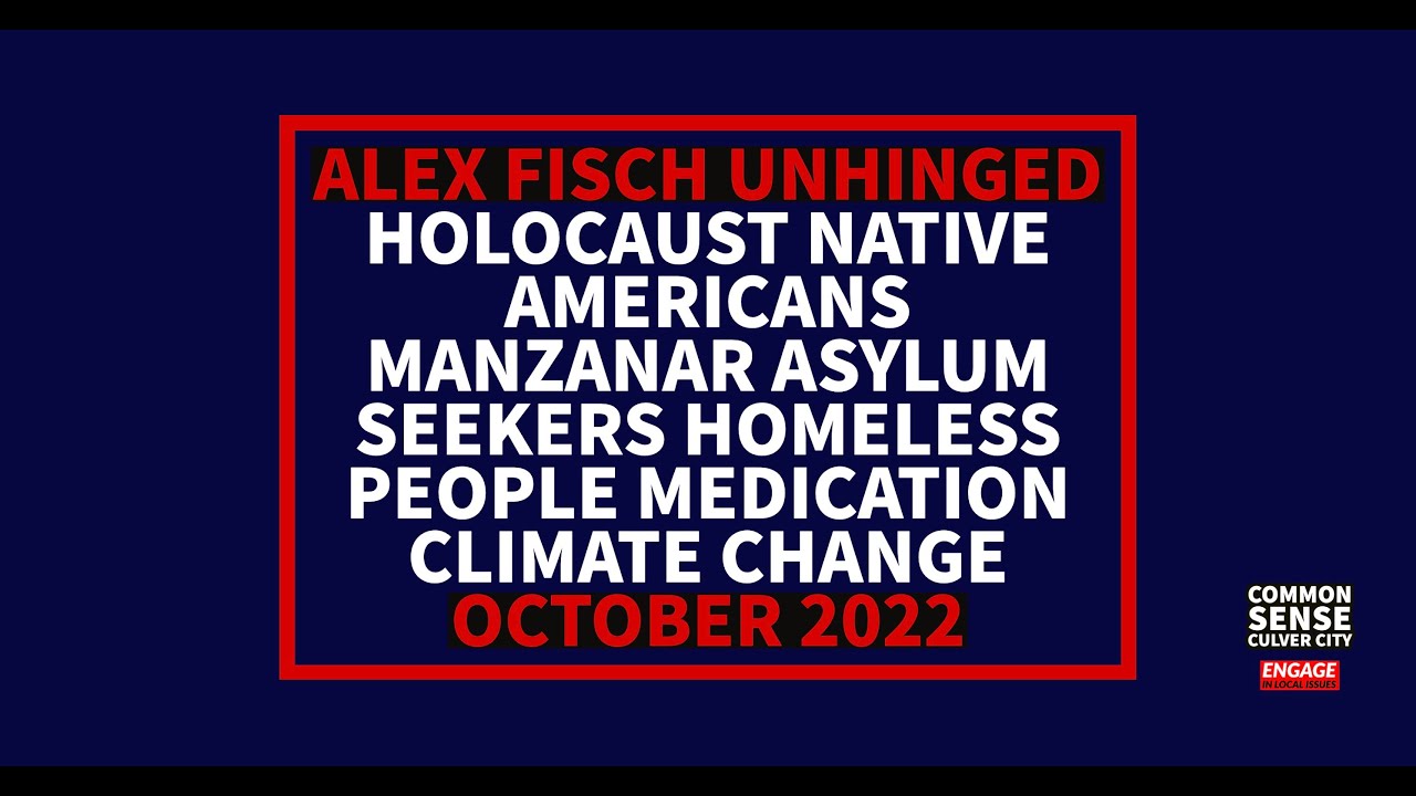 ALEX FISCH UNHINGED Twisted Holocaust Genocide Native American Asylum ...