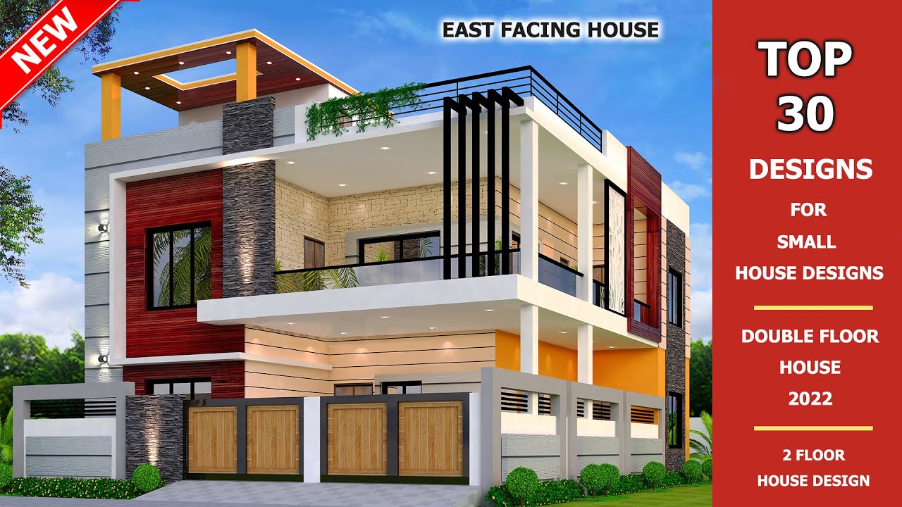 Two Floor Home Design Facade Modern Duplex House Design: Stylish Ideas