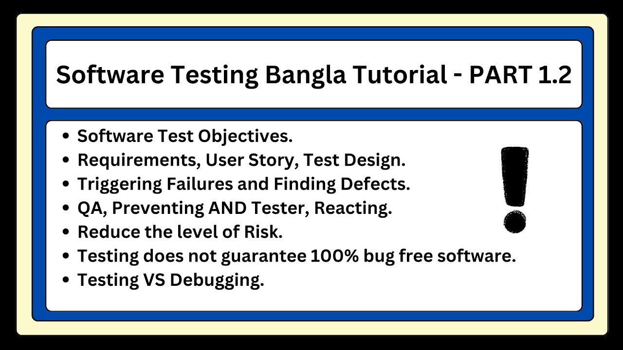 Software Testing Bangla Tutorial Part 12 Test Objective Testing 8167