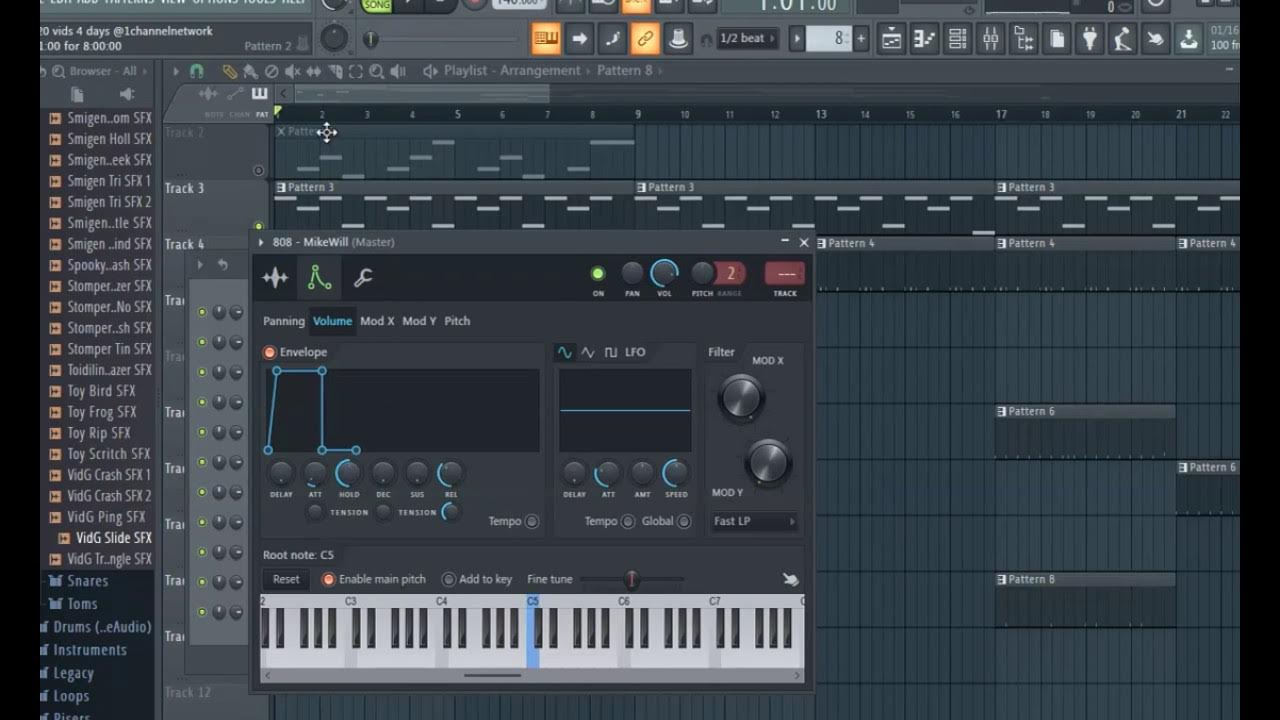 How to Insert an 808 FL Studio 20 Tutorial for Beginners - YouTube