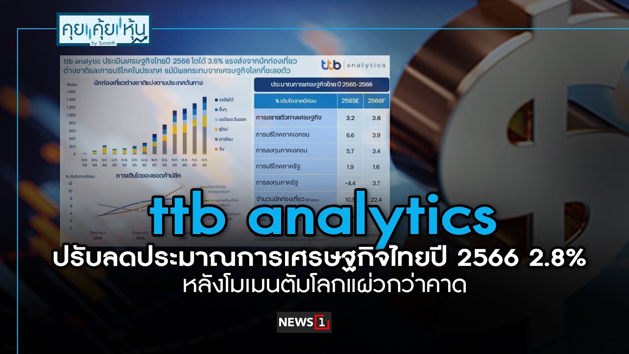 Ttb Analytics ปรับลดประมาณการเศรษฐกิจไทยปี 2566 2 8 หลังโมเมนตัมโลก