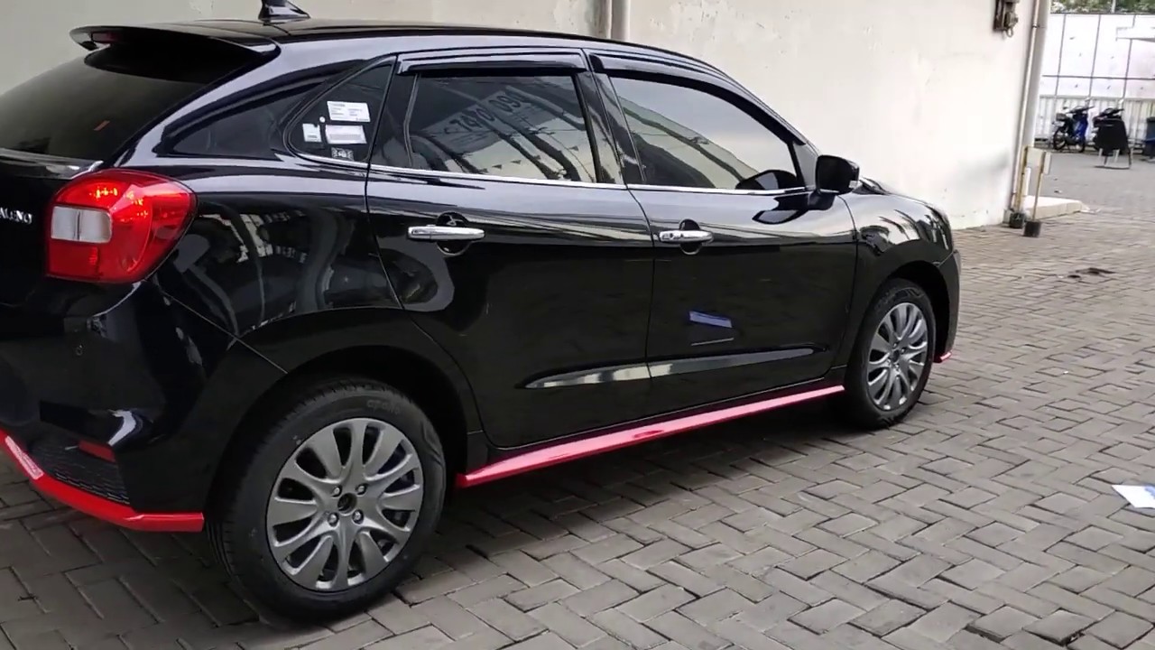 Suzuki Baleno Hatcback AT 2019 Warna Hitam,bodykit merah jadi makin ...