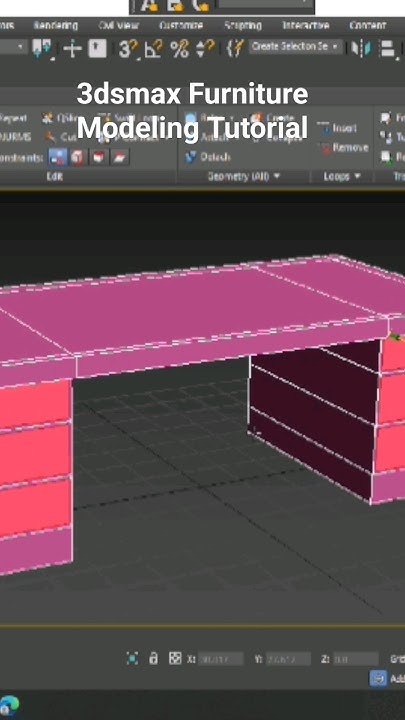 3dsmax Furniture Modeling Tutorial | How to Model #3d #3dsmax #3dmodeling - YouTube