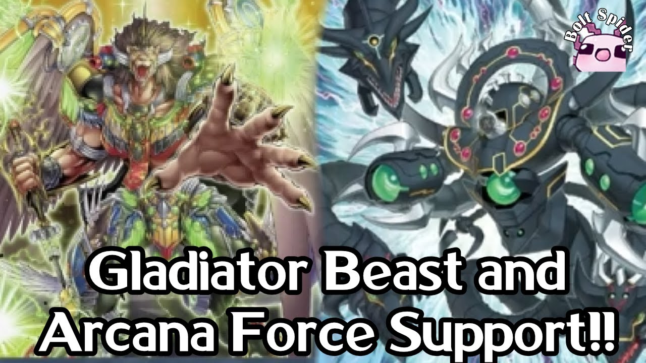 Yu-Gi-Oh! Arcana Force and Gladiator Beast Support Finally Arrives ...