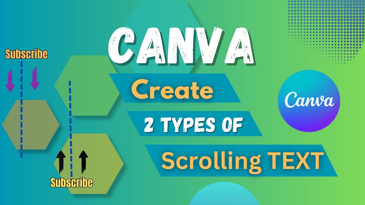 Create a COOL scrolling text effect in Canva! Easy and FREE! - YouTube