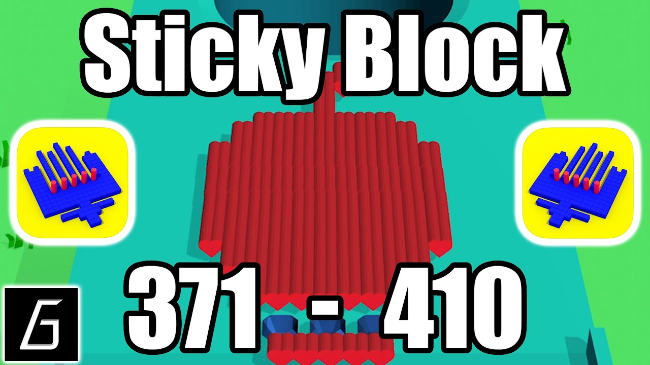 Sticky Block Gameplay - Levels 371 - 410 (iOS - Android) - YouTube