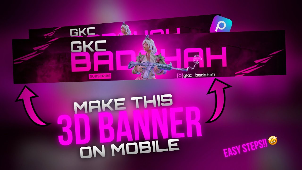 "Step-by-Step Guide:How to make an Epic🔥3D Gaming Banner for Your ...