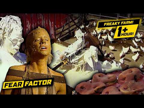 🐽🤢 Can YOU Survive The FREAKY FARM!? 😱 | Fear Factor 1+ Hour of Animal Challenges! | Compilation
