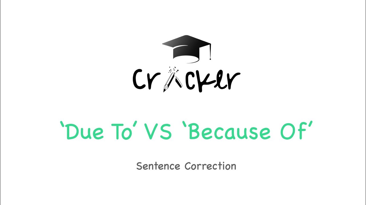 Sentence Correction Shortie: Due to VS Because of | GMAT | Executive ...