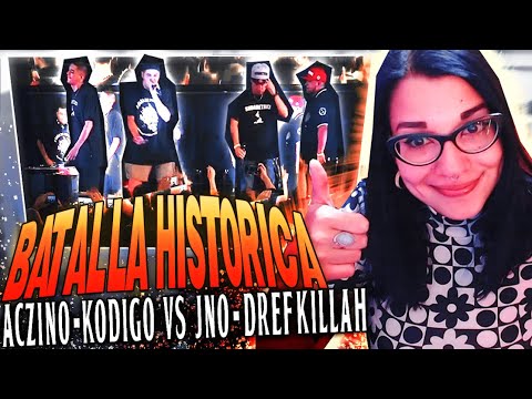 BATALLA HISTÓRICA 🔥 ACZINO Y KODIGO VS DREFQUILA Y JNO - El Desafió ...