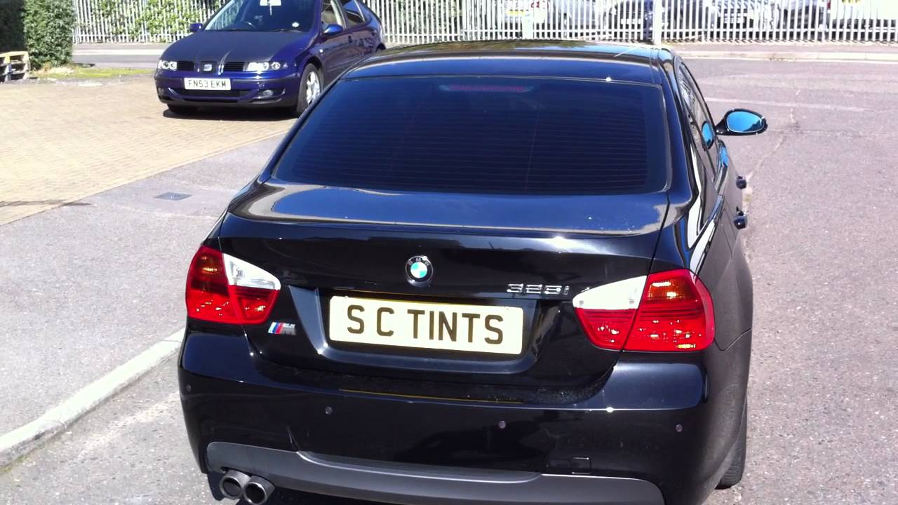 BMW 3 Series E90 with dark tints on all rear windows - YouTube
