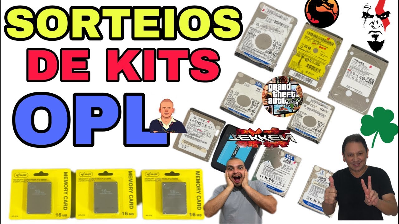SORTEIO 3 SUPER KITS OPL= 1 TERABYTES 2 DE 500GB! DIAS 15 A 20 SETEMBRO ...