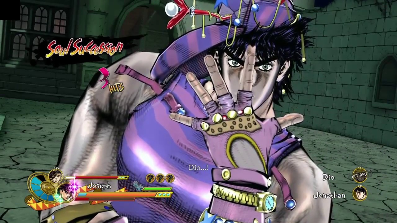Jonathan and Dio Vs. Joseph and Kars (JJBA Eyes Of Heaven) - YouTube