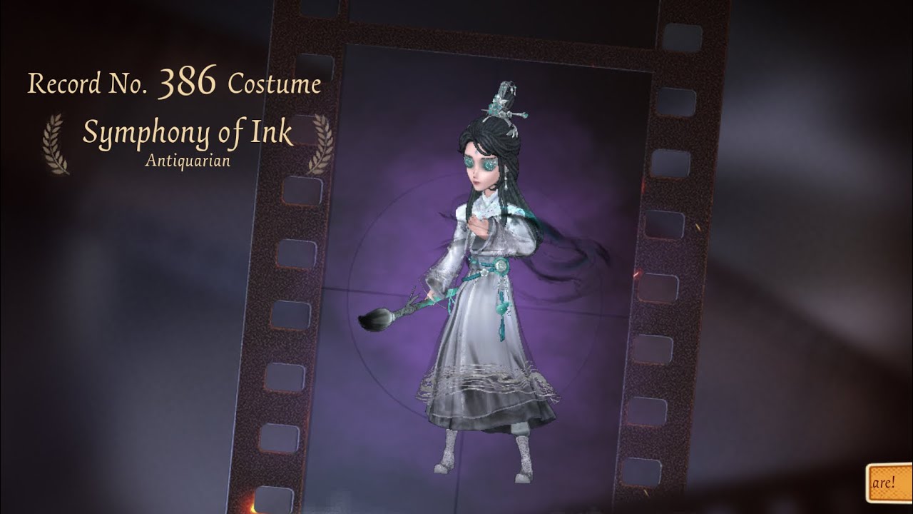 Identity V | BEST A TIER SKIN FOR ANTIQUARIAN!!! | "Symphony of Ink ...