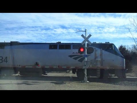 AMTK 134 East AMTK 8 Filmed In Welch Township MN (4-6-2024) - YouTube