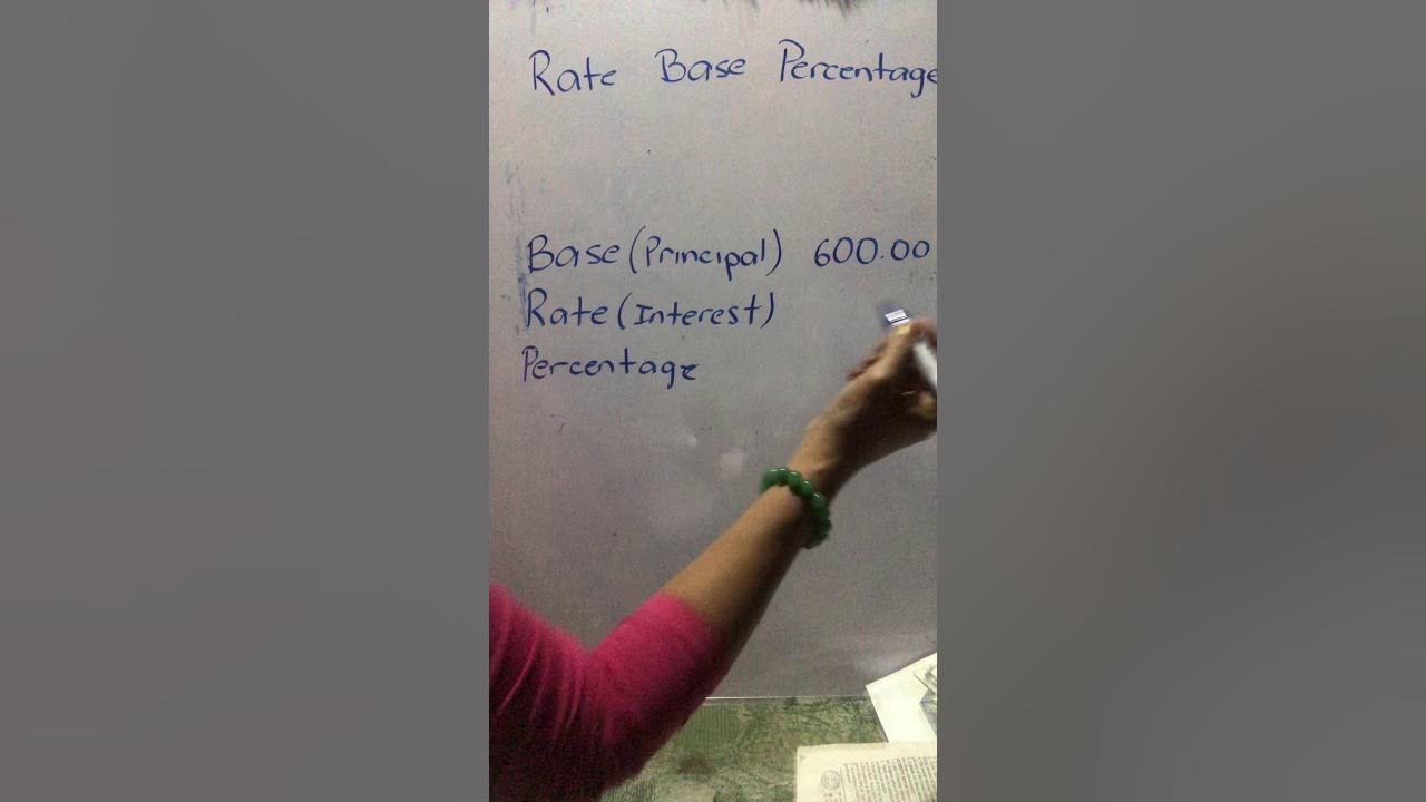 Paano mag compute ng base, rate, percentage - YouTube