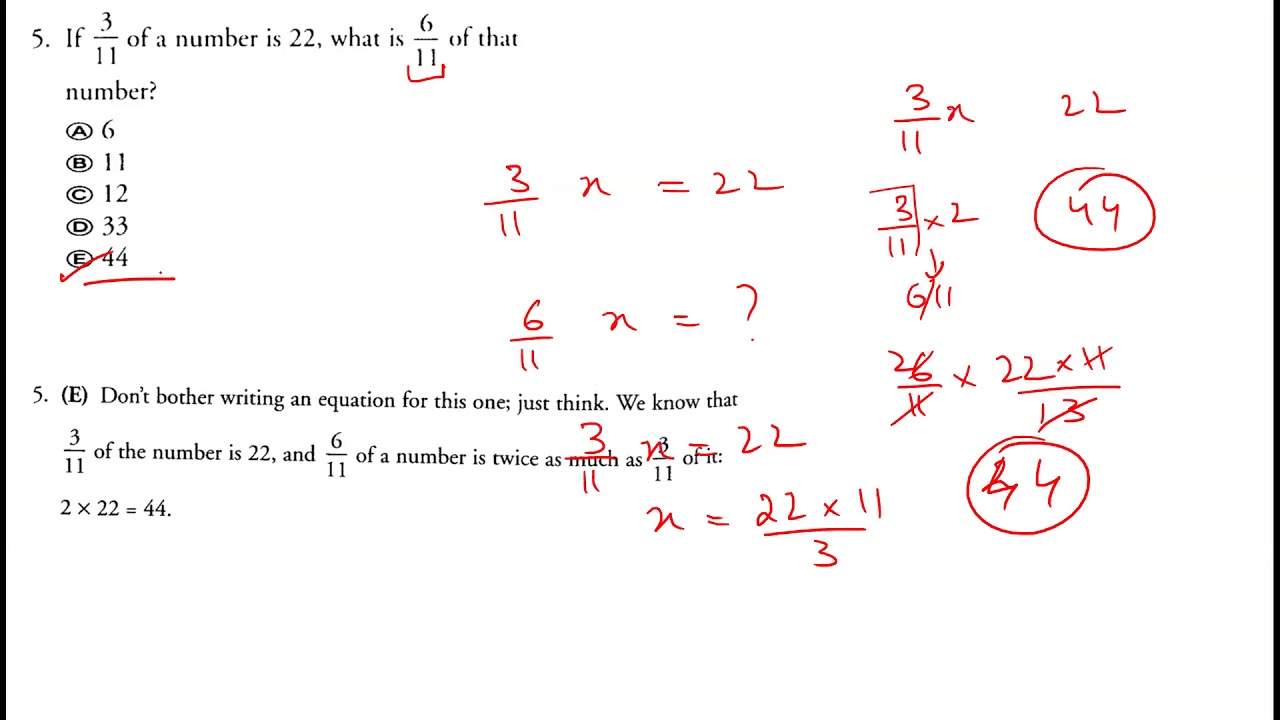 2. GRE "Fractions and Decimals" Practice Exercise - YouTube