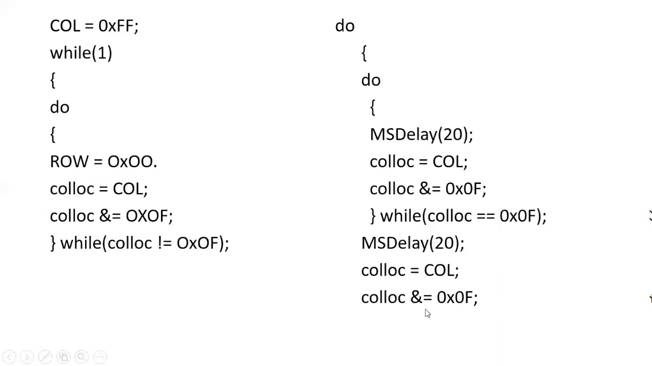 Interfacing 8051 Microcontroller With Keyboard Using 8051 C Youtube 7580