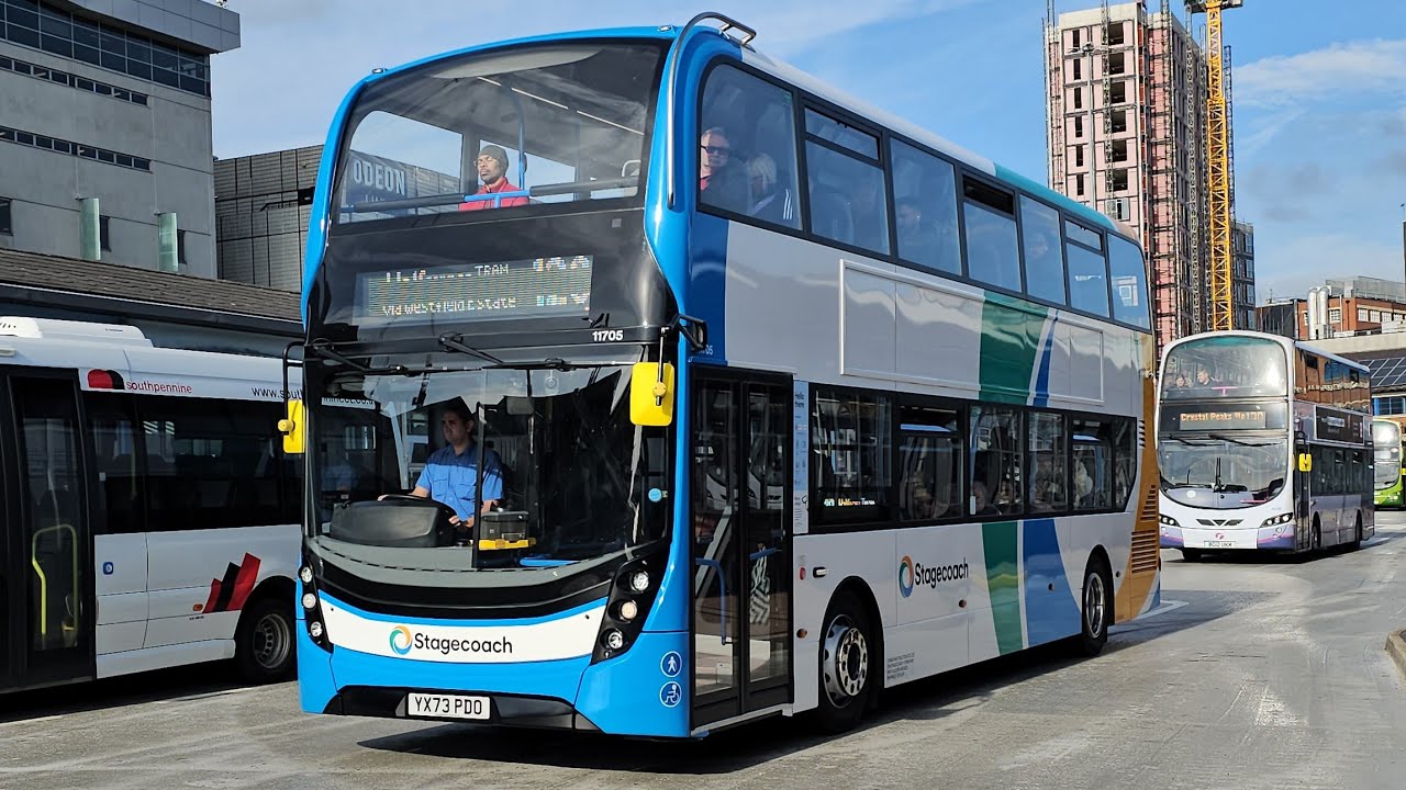New Stagecoach Bus Sheffield 11705 On 120 From Ranmoor To Halfway - YouTube