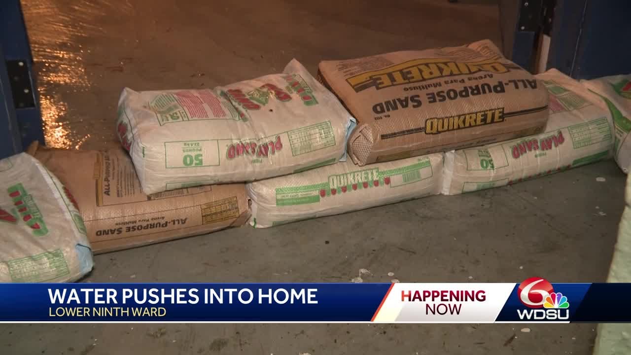 Flooding in the Lower 9th Ward damages homes, cars - YouTube