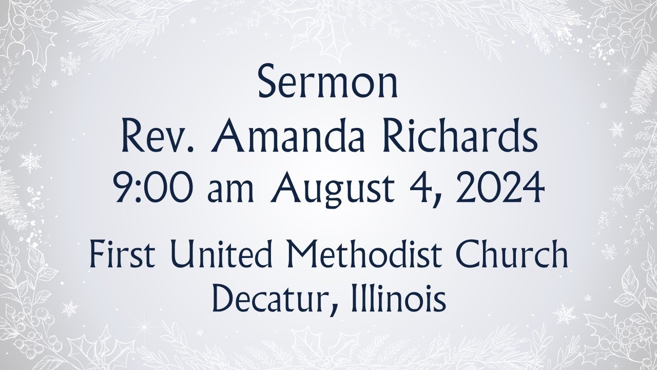 First United Methodist Church, Decatur, IL 08 04 2024 - YouTube
