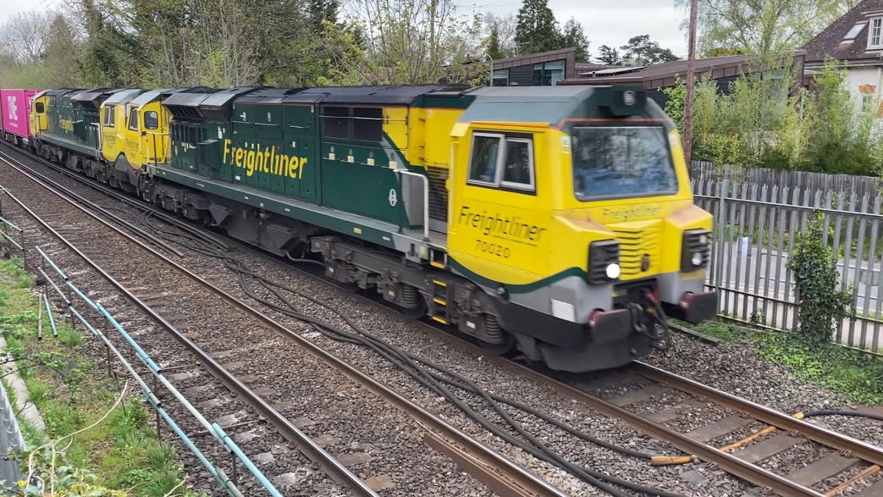 Class 70 | 70020 + 70017 | Freightliner | Double Header - YouTube