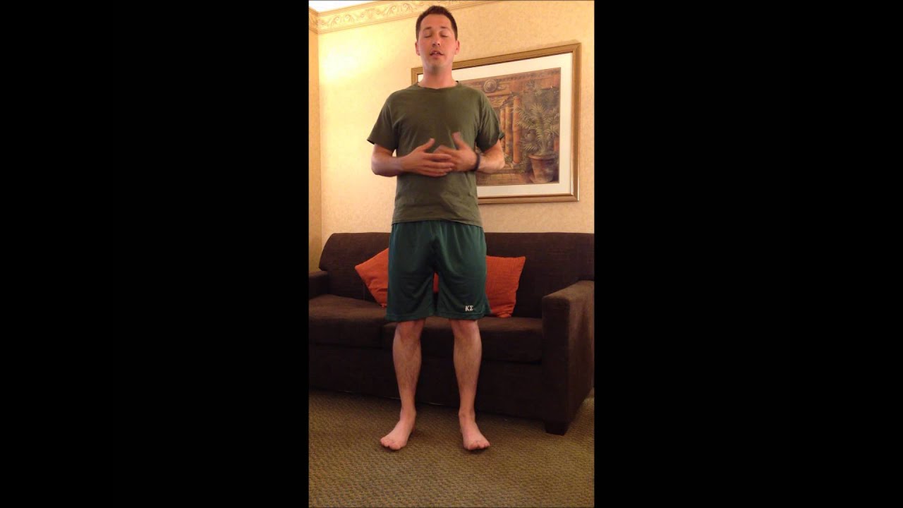 Day 32: The overhead arm clap! - YouTube
