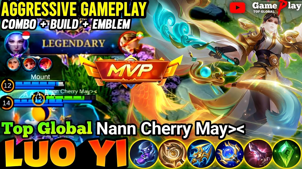 New Skin Luo Yi "ORACLE OF SOL" - Gameplay Top Global Luo yi by [ Nann Cherry May ] Mobile ...