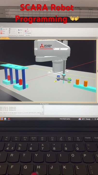 SCARA Robot Programming #automation #robotics #robots #plc #hmi #youtubeshorts #tranding - YouTube