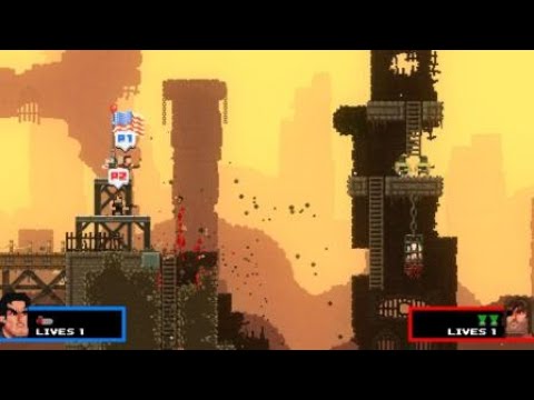 Broforce Drop A Helicopter On The Bitch - YouTube