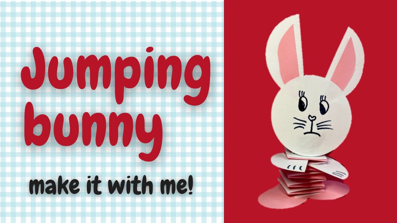Make a jumping Easter bunny - YouTube