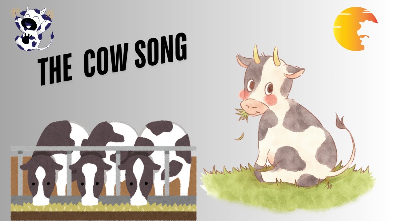 THE COW SONG | ANIMAL SONG |Nursery Rhymes for children and kids songs ...