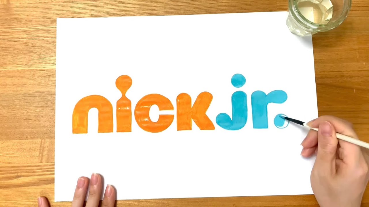 How to paint nick jr logo - YouTube