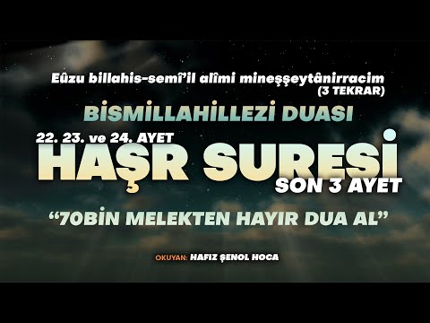 Bismillahillazi ve Hüvallahüllezi (Haşr Suresi Son 3 Ayet) \