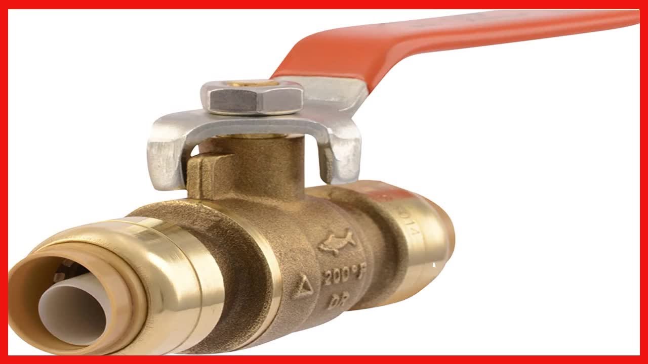 SharkBite 1/2 Inch Ball Valve, Push to Connect Brass Plumbing Fitting ...