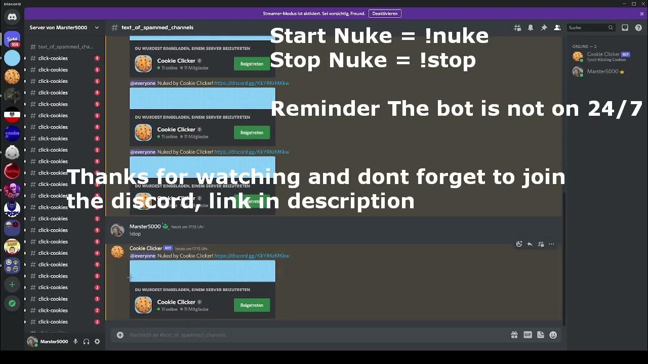 Best Discord Nuke Bot Storm Nuker Discord Nuke Bot Discord Server Youtube
