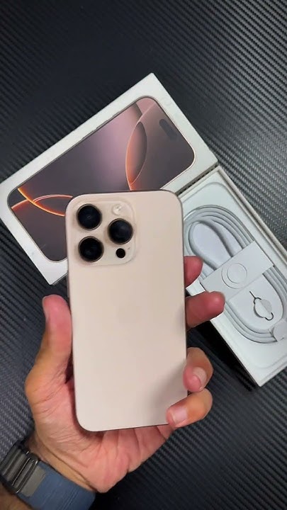 Iphone 16 Pro | Dessert Titanium | #unboxing #smartphone #apple #cell2sell - YouTube