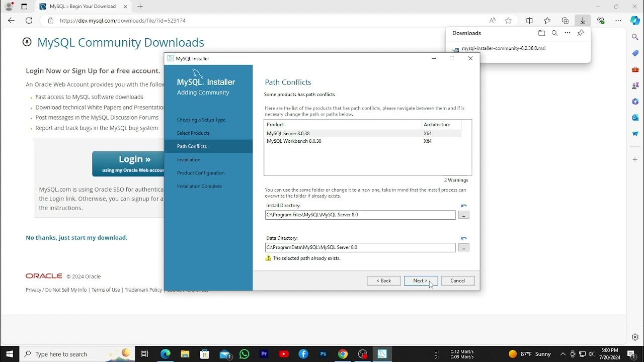 MySQL download and install Windows 10 - YouTube