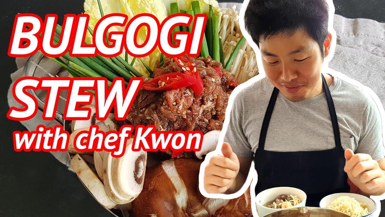 Bulgogi Stew Recipe (Korean Beef Stew/불고기전골) - YouTube
